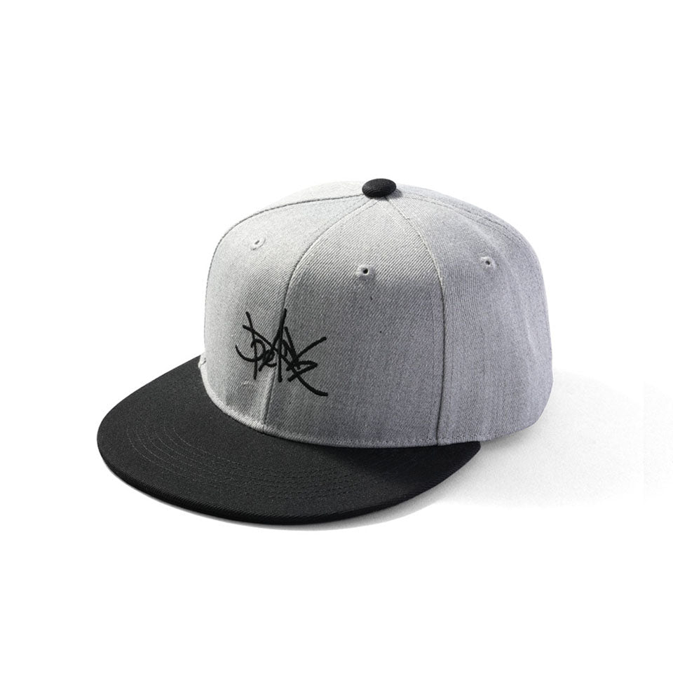 BEANSORIGINAL TAGGING Flat Visor Cap (Heather Gray×Black)